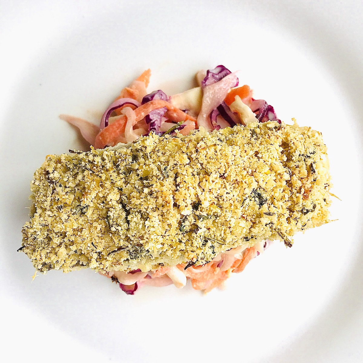 Gari-Herb Crusted Baked Fish Fillets - Ginger & Sea Salt